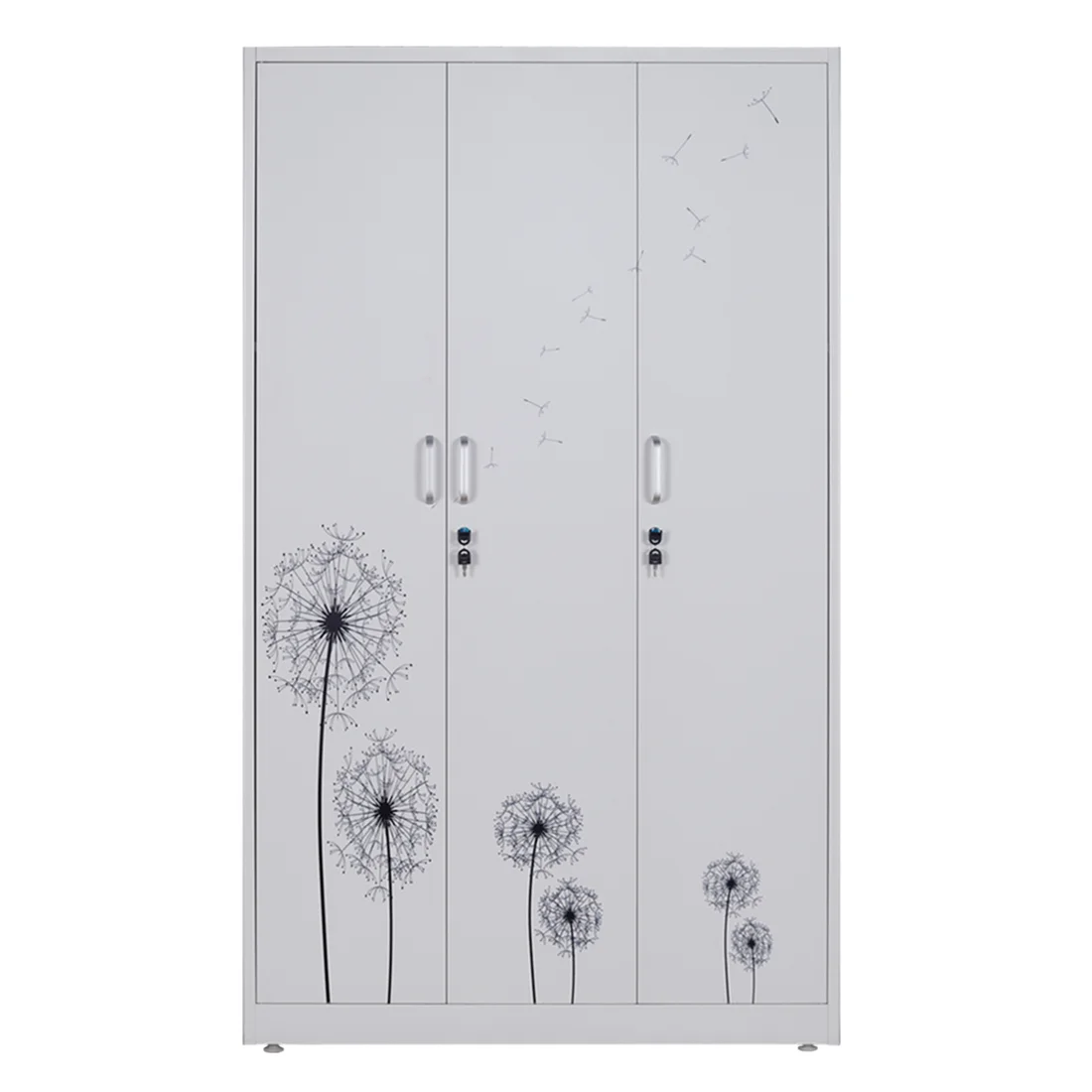 Bedroom Closet Wardrobe Steel Almirah Wardrobe 2 Sliding Doors Printing ...