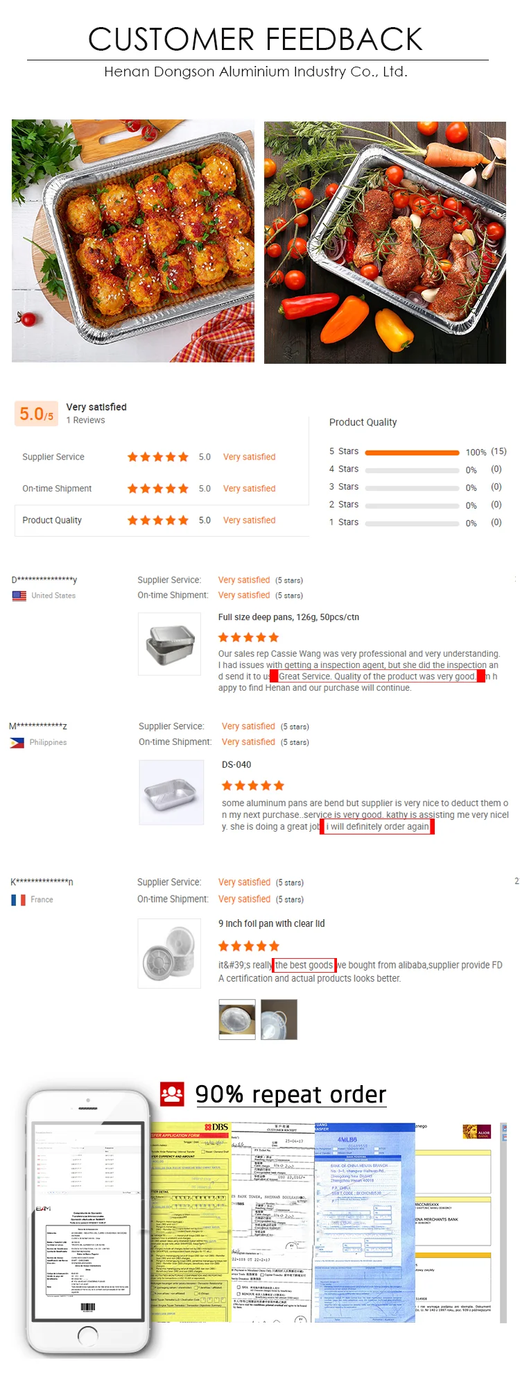 Half Full Aluminum Pans Large Size With Clear Lids - Buy Aluminum Pans ...