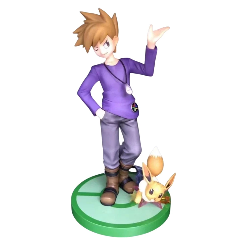 Pokemone Pvc Cartoon Model Collection Statue Gary Oak Anime Figurines ...