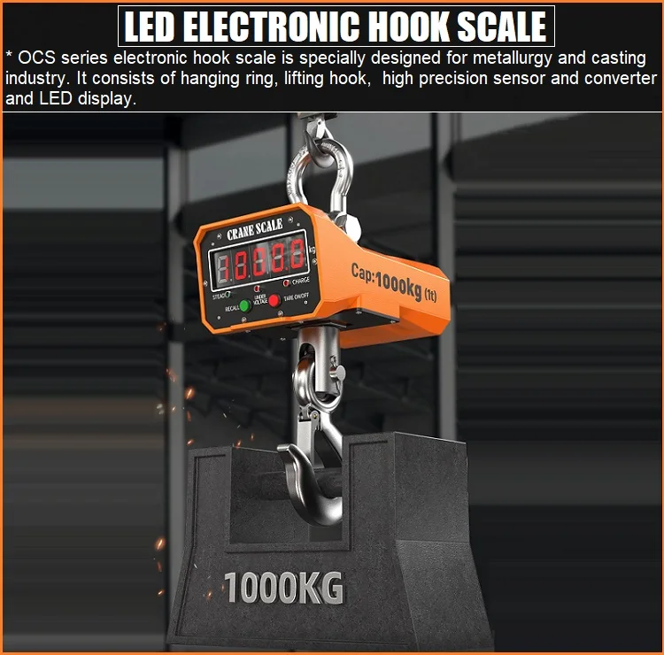 Industrial Overhead Weighing Scale Hanging Crane Scale 2t 5t 3000kg ...