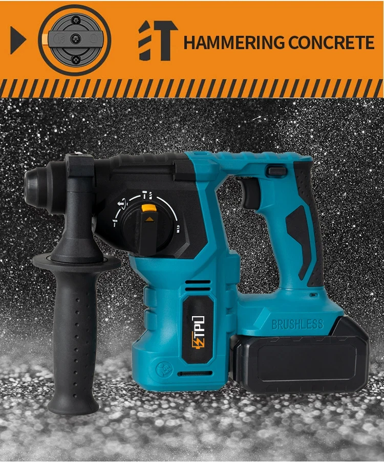 Promotional Power Hammer Drill Tool 26mm Rotary Brushless Electric ...