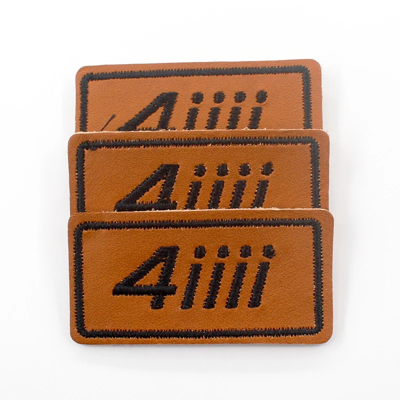 Wholesale Custom Leather Badge Factory Pu Label Embossed Leather Label ...