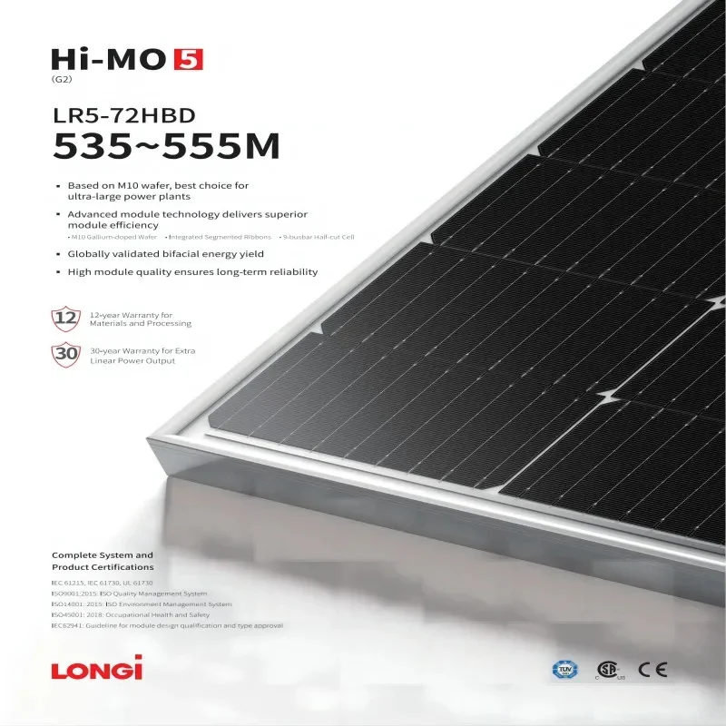 Longi Himo4m Lr4-72hph 445-465m Monocrystalline Half-cell 445w 450w ...