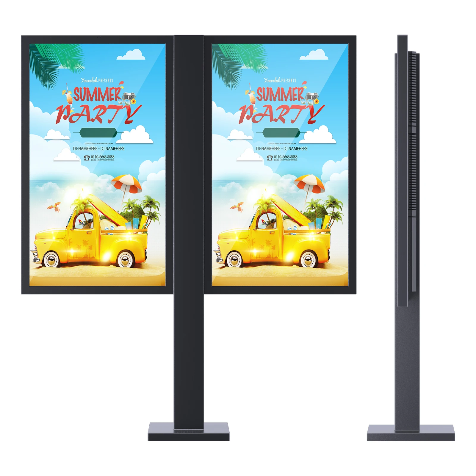 IP67 Waterproof Outdoor Kiosk - Digital Menu Board
