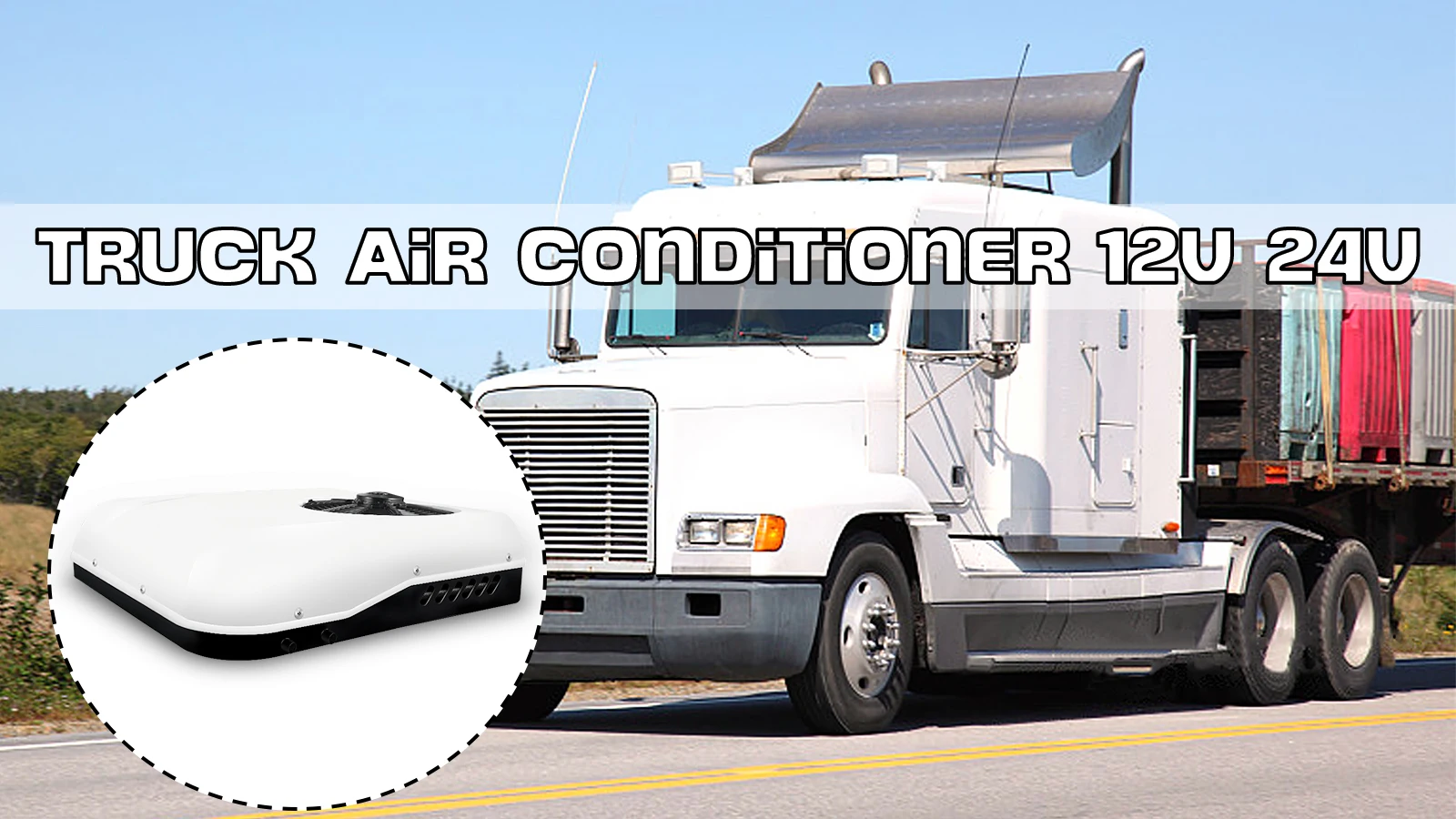Truck Air Conditioning Systems 12 Volt 24 Volt Electric Split Type ...