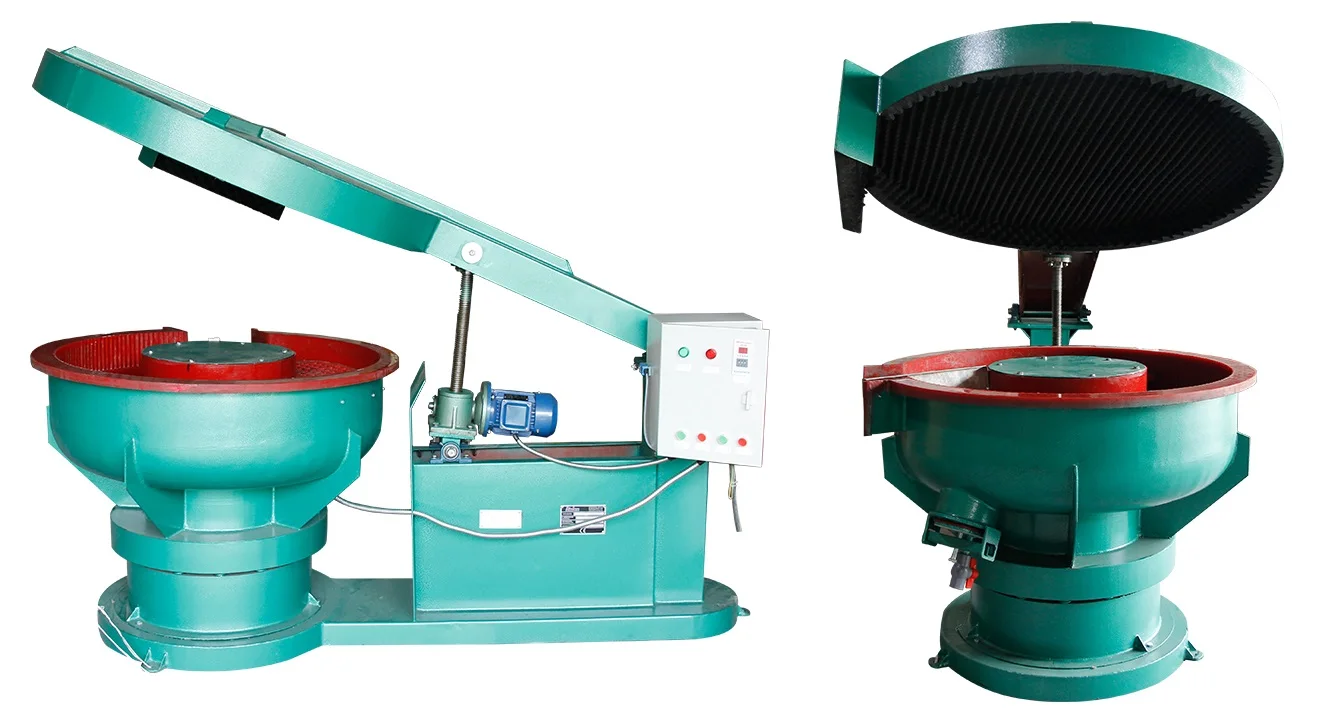Bowl Shape Vibratory Deburring Polishing Machine With Noise Lid - Buy ...