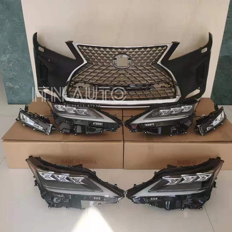 Bodykit Body Kit Front Bumper Grille Set With 4 Beam Headlight For ...