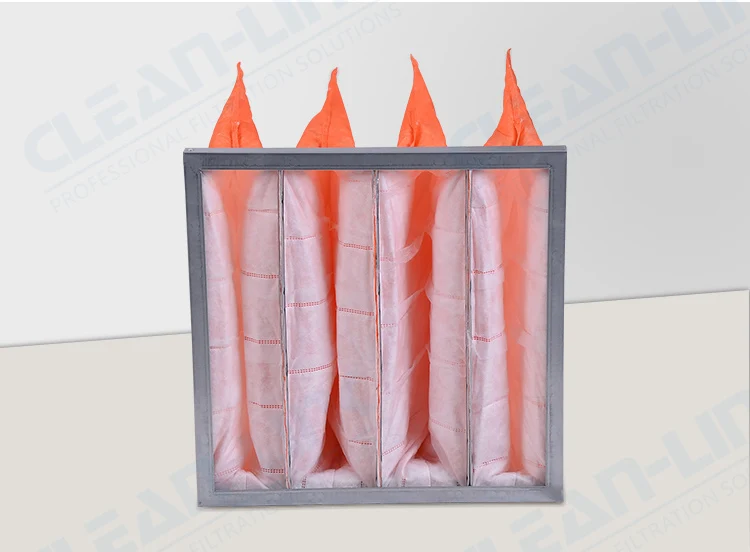 G4 F5 F6 F7 F8 F9 Anti-Static Pocket Filter for Air Purification