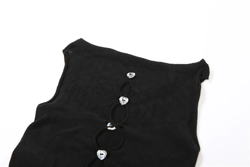 Cutout See Through Knit Lace Bodycon Jumpsuits Woman Body Stocking Mesh ...