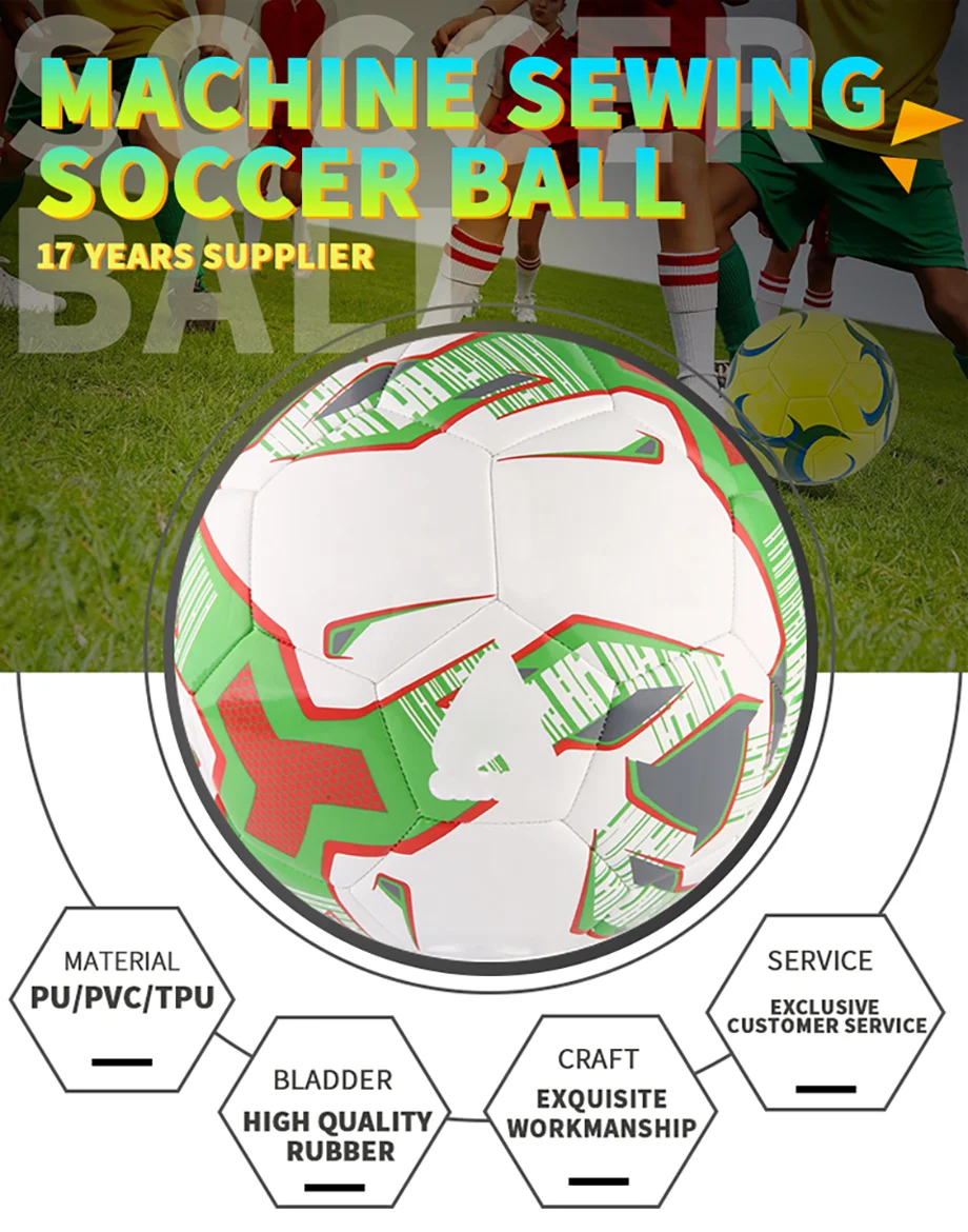 Official Match Football Ball Practical Wear Resistance Training Soccer ...