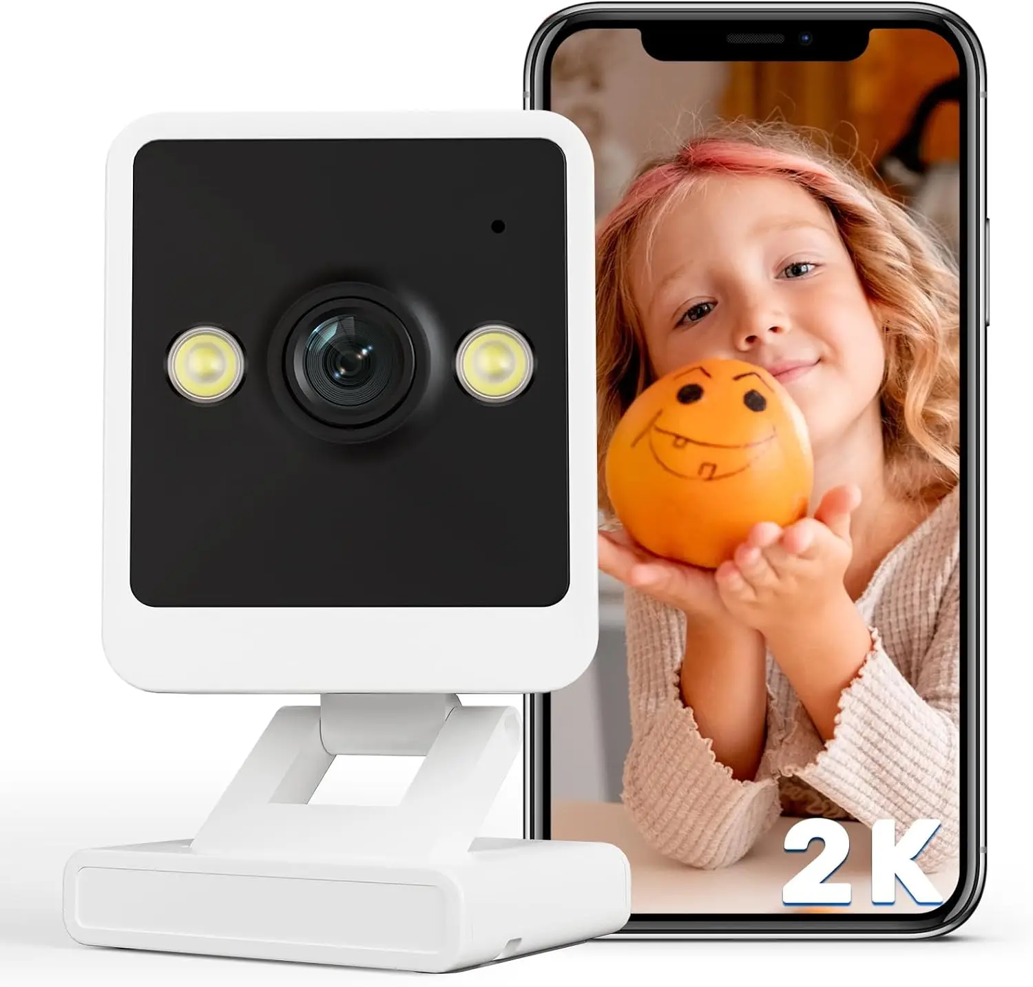 2K 3MP Mini CCTV Camera WiFi Indoor Cube Camera Two Way Home Camera ...