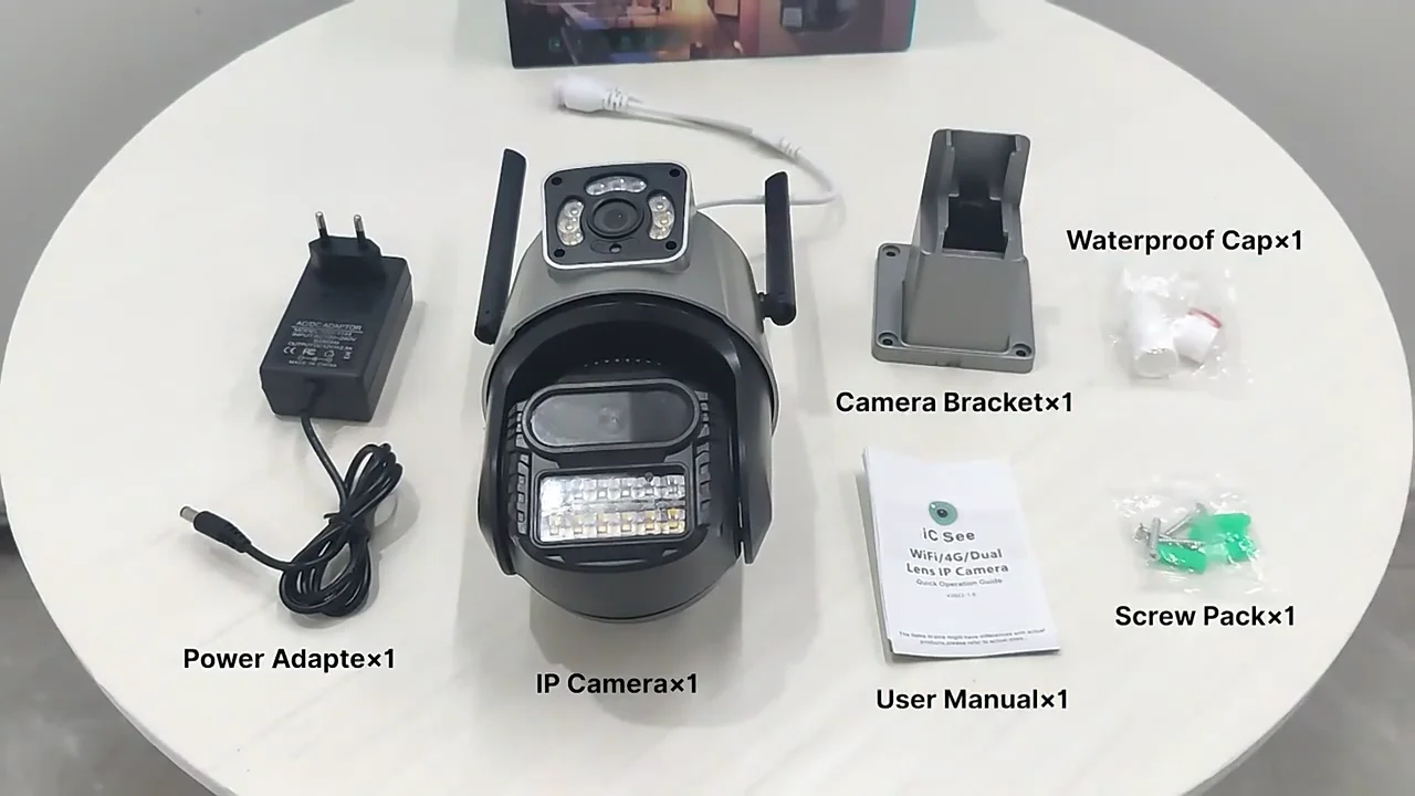 Full Color Night Vision Ptz Cctv Security Camera Optical Zoom Dual Lens ...