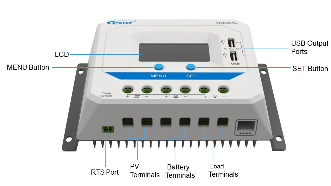 EPEVER LCD Solar Controllers - Efficient Charge Management