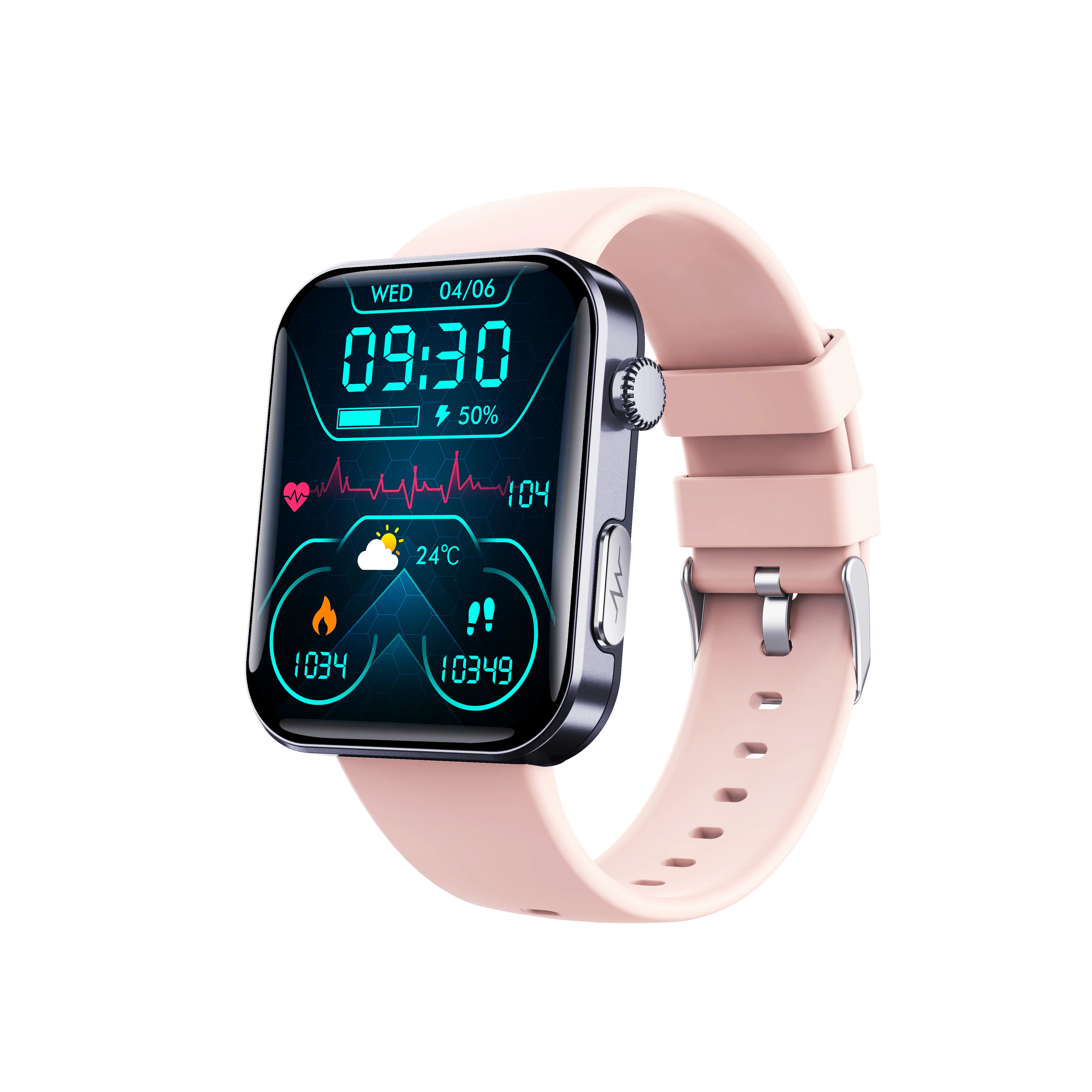 F300 Smartwatch With Ecg Ppg Hrv Blood Oxygen Body Temperature Hd ...