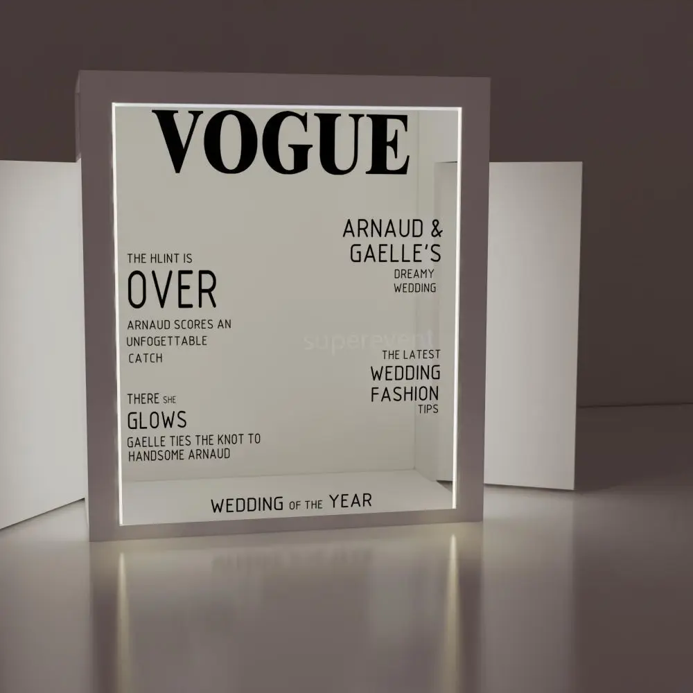 New Design Party Decorations Vogue Photo Booth Props Backdrop Box ...