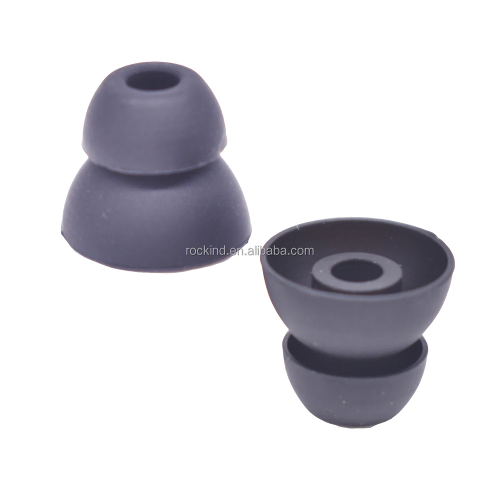 3.6mm Dual Flange Ear Tips for In-Ear Earphone with 3.8mm to 5mm Nozzle ...
