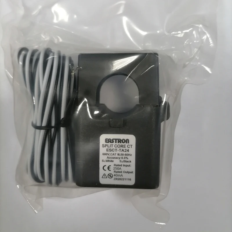 Eastron Esct-t24 Mini Split Core Current Transformer Ct 1a/5a Output 25mm Hole 250a/40ma Output ...