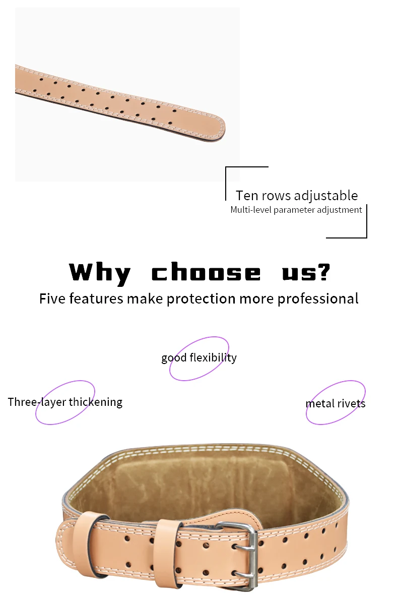 Custom Logo Gym Belt - High Quality Weight Lifting Support