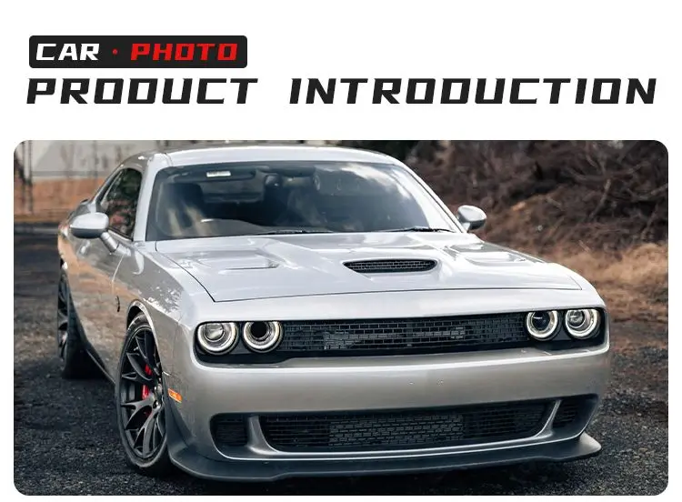 Car Modification Hellcat Body Kit for Dodge Challenger Front and Rear ...