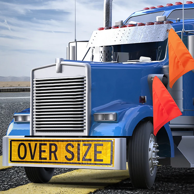 Roll up Banner Oversize Load Mesh 18X84 Banner Trailer Road Banner Sign ...