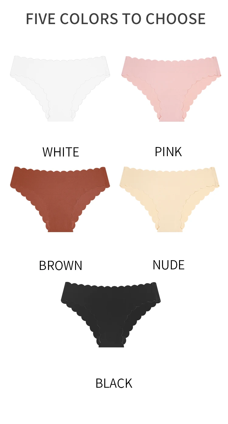 Custom Seamless Panties Fashion Breathable Low-rise Bikini Thong Womens Sexy Underwear Oem T ...