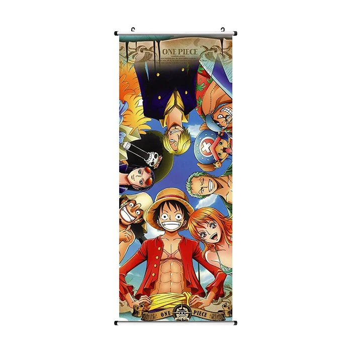 Custom Manga Wall Art Anime Banner One Piece Luffy Hanging Poster HD ...
