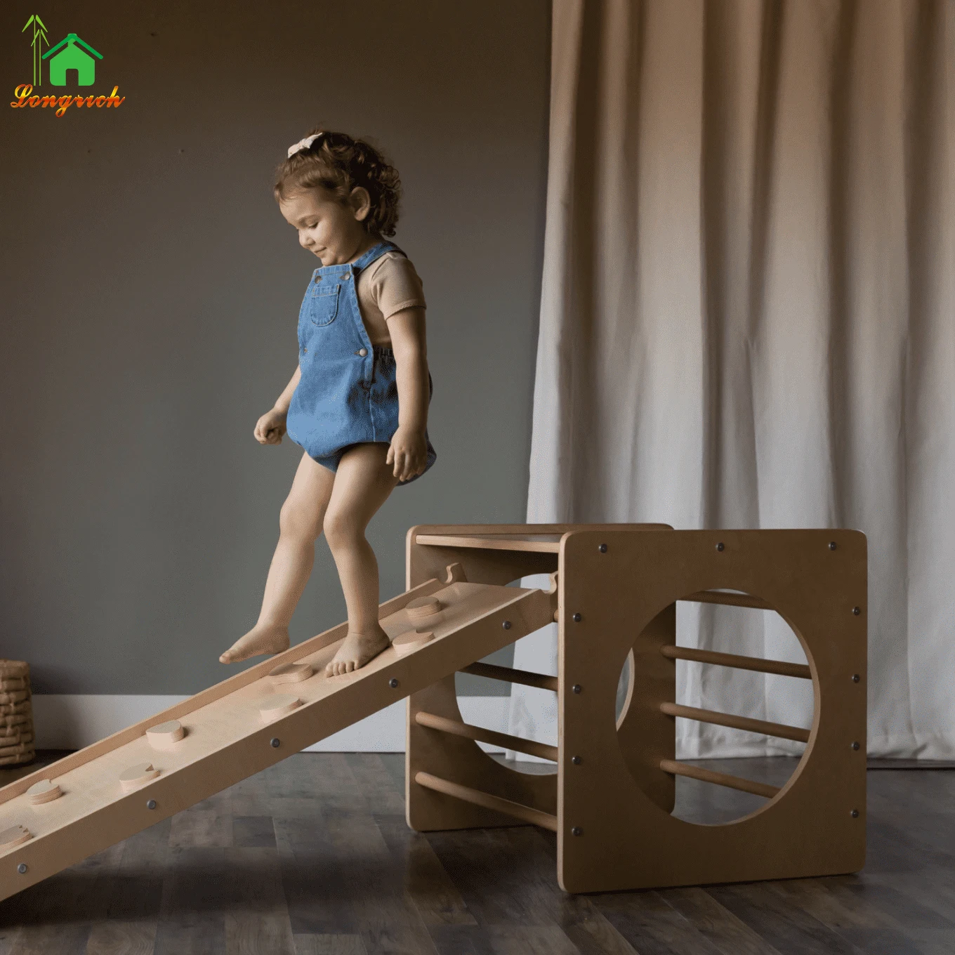 Climbing Cube With Ramp Climbing Triangle Ladder Toys With Ramp Indoor ...