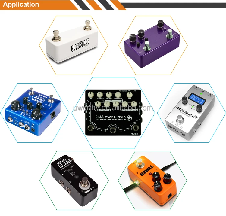 1590b Aluminum Stompbox Enclosure Ip54 For Guitar Effects - Oem