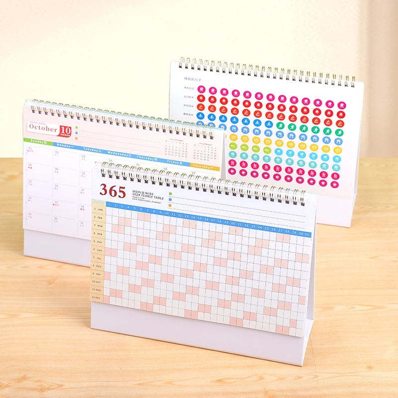 Custom Printing 365 Days Desktop Calendars Notebooks 2024 2025 Office ...