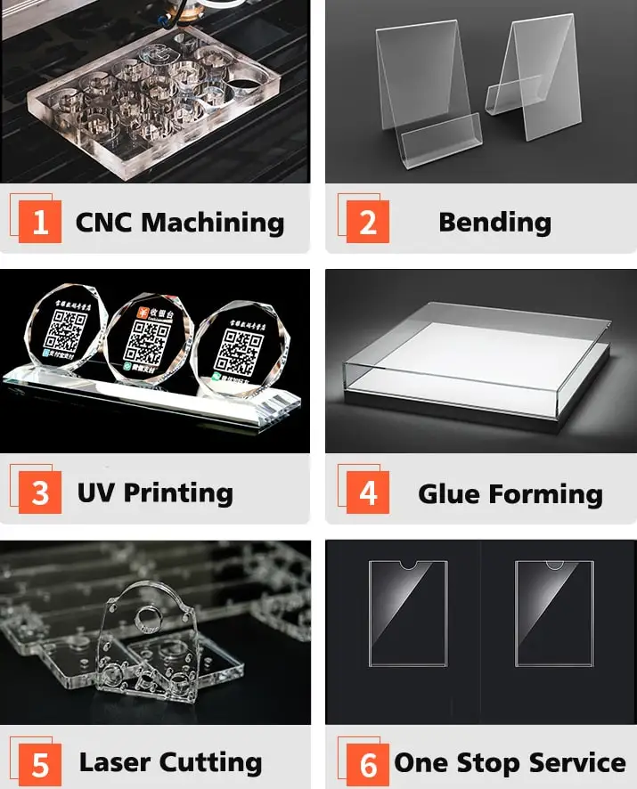 Custom Laser Cutting and Engraving of Clear Frosted Acrylic Sheets