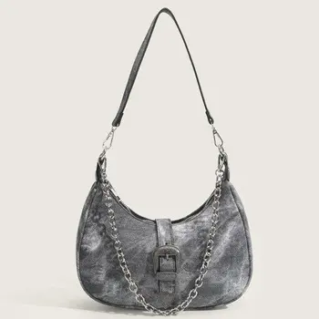 Sy Crescent Purse Vintage Shoulder Bag Ladies Hip Hop Underarm Bag ...