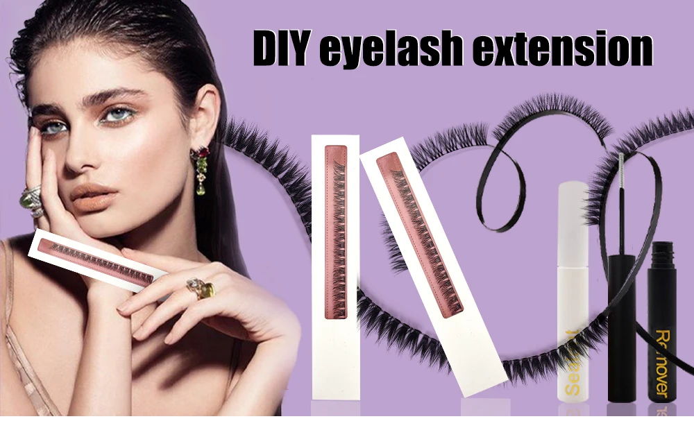 Faux Mink Eyelashes Wholesale Diy Pre-cut Segmented Lash Extensions ...