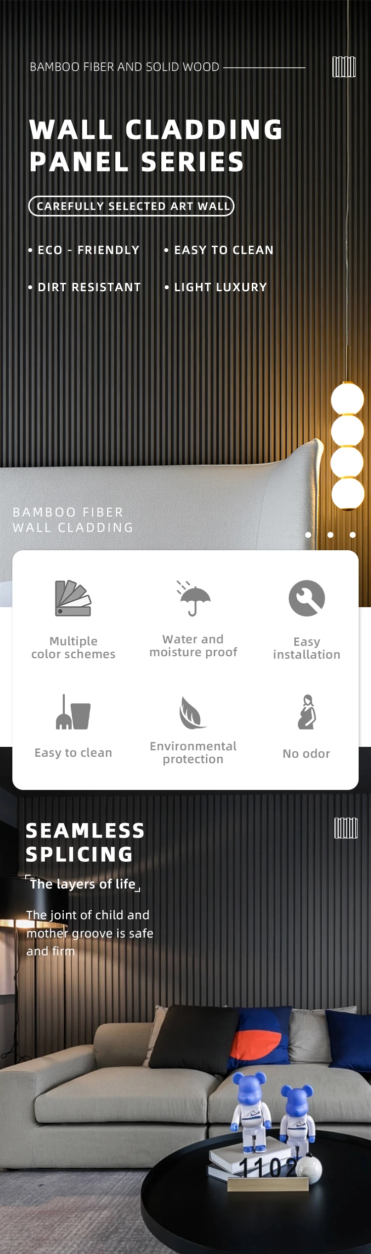 Sound Proof Sheets - Fluted Wall Interior Boards Decor