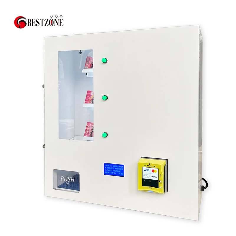 wall mounted vending machine for snacks condom tissue sanitary pads ...