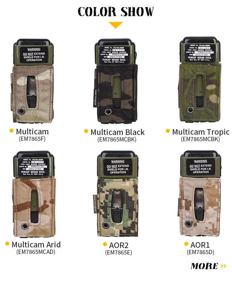 Emersongear 500d Cordura Nylon Multicam Tactical Distress Marker Pouch ...