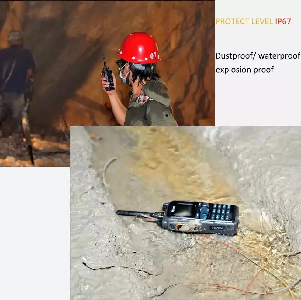 Explosionproof Pd780 Pd785 Ip67 Two-way Radio Waterproof Walkie-talkie Hytera Digital Two Way ...
