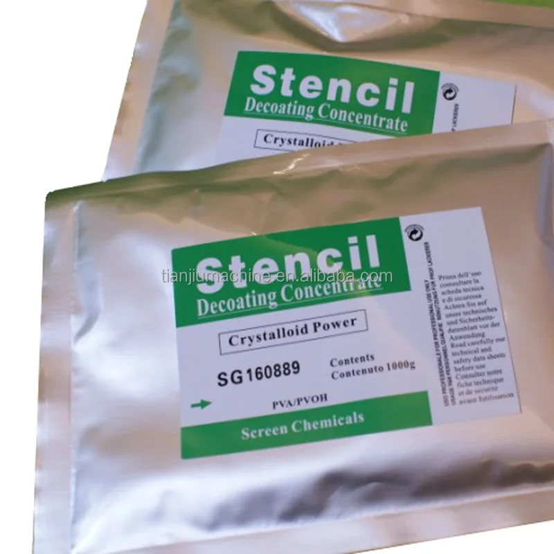 Decoating Powder for Screen Printing - Efficient Stencil Remover