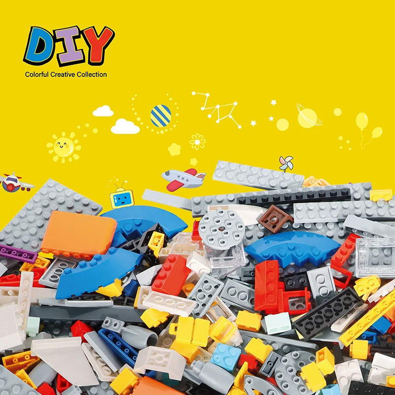 COGO Eco-friendly Abs Plastic Assemble City Building Blocks Set Kids ...