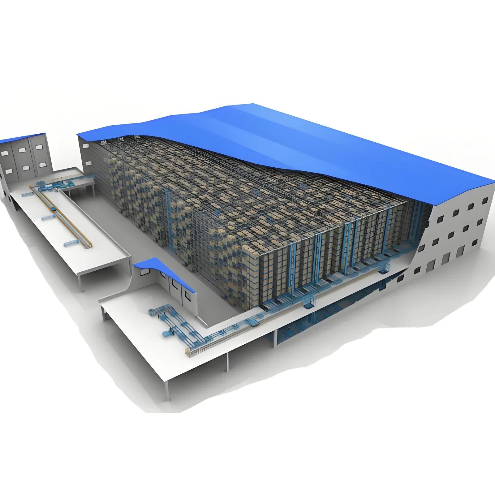 Customized High Density Industrial Warehouse Storage System Automated ...