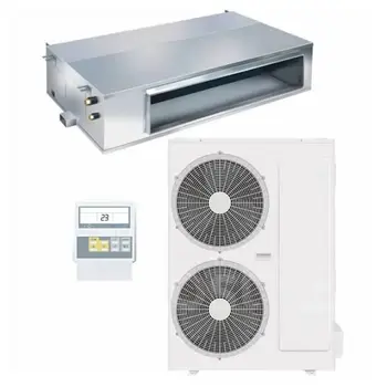 Industrial R32 R410a Split Ducted Air Conditioning System Aux Duct Type ...