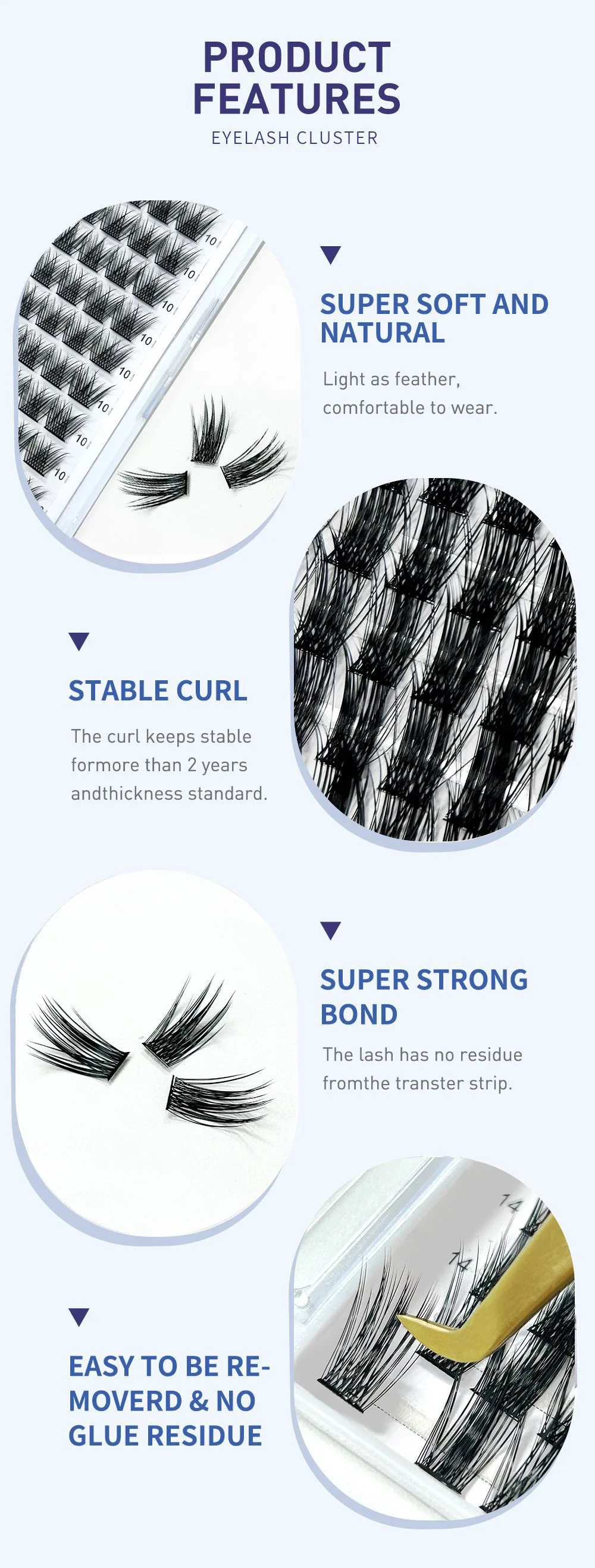 Diy Segmented Lash Extensions Kit Pre Cut Eyelash Extension D Curl ...