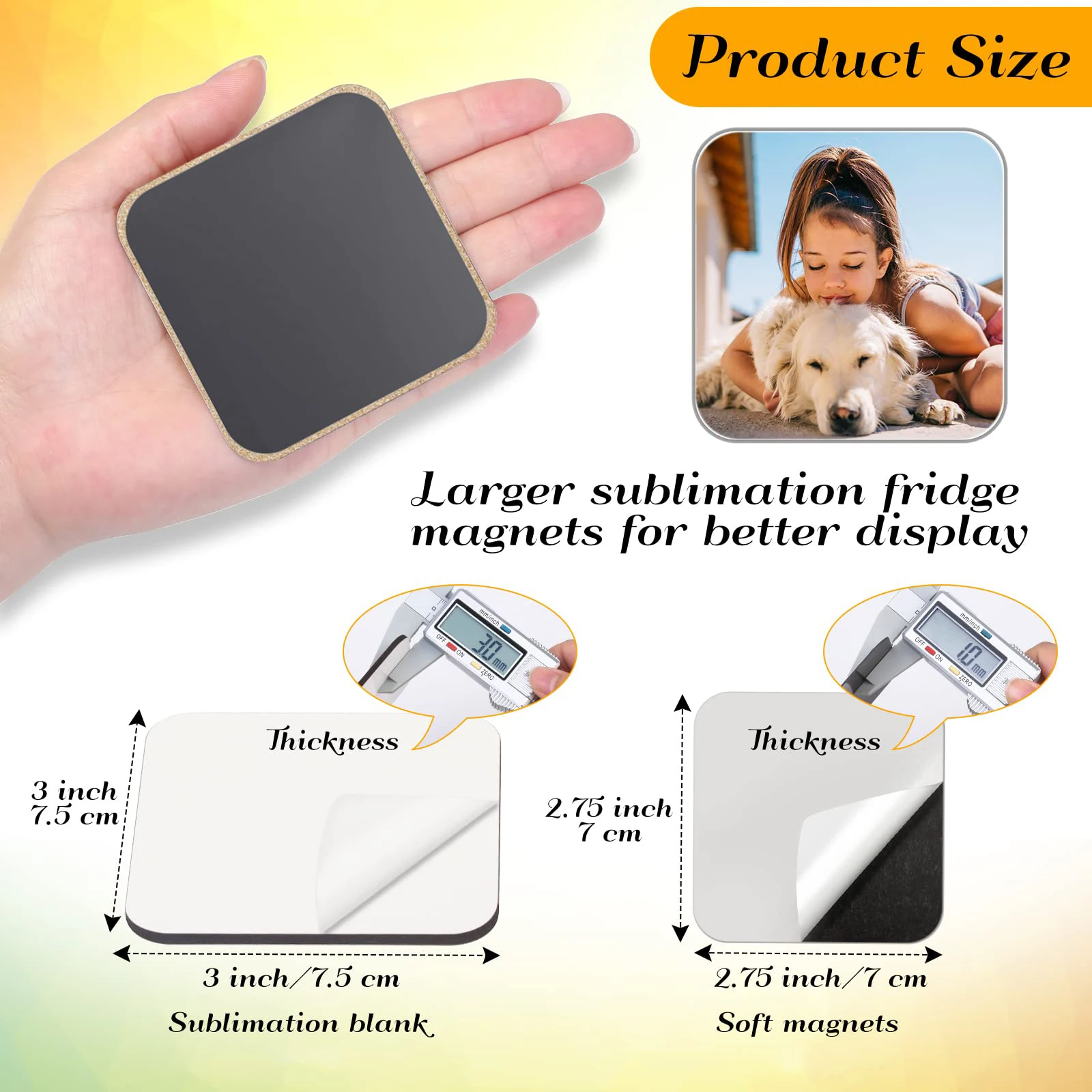 Customizable Sublimation Fridge Magnet Blanks - OEM Logo