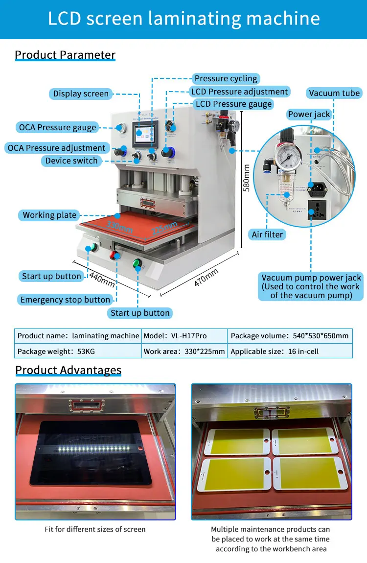 Full Set Oca Lamination Machine for Iphone Samsung Repair