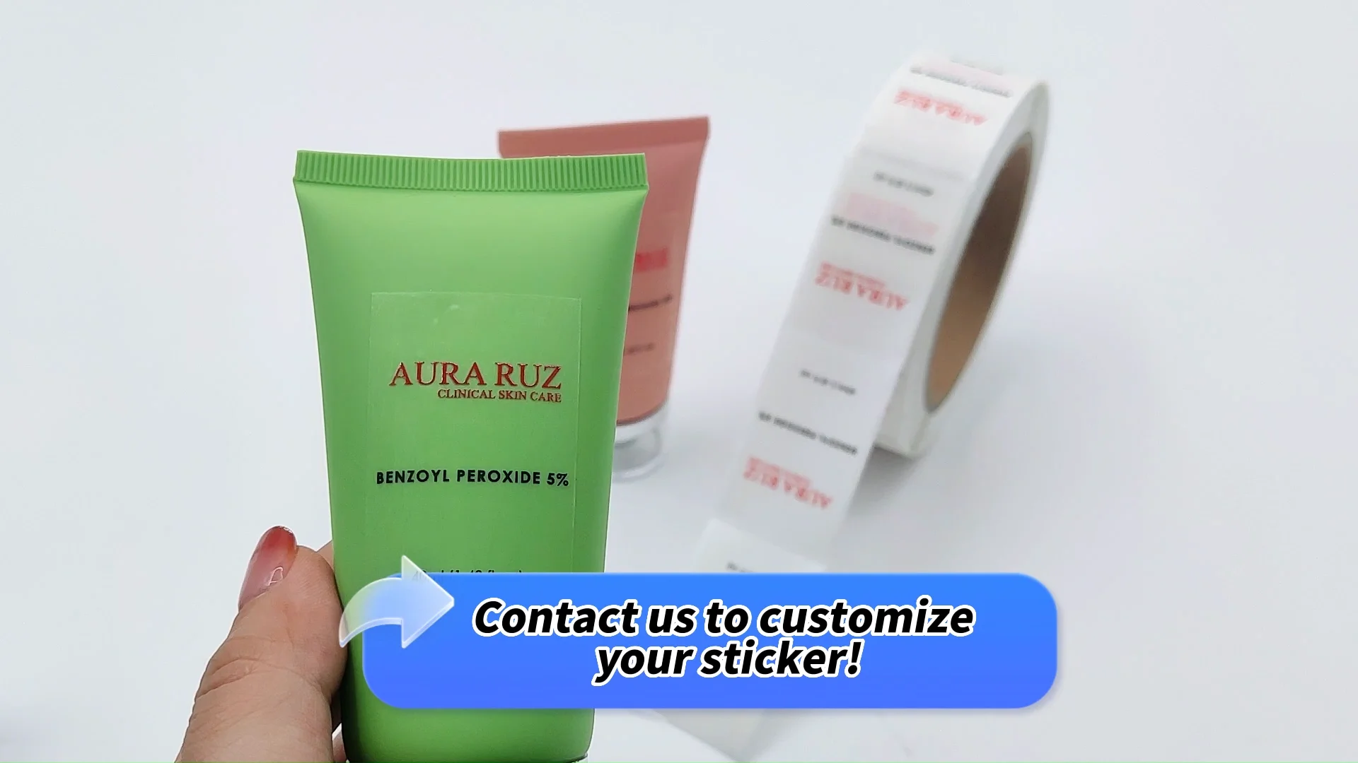 Biodegradable Waterproof Custom Printing Self Adhesive Vinyl Sticker ...