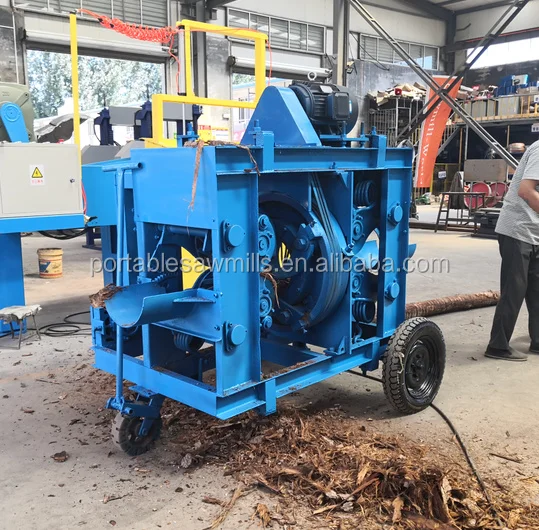 Portable Log Debarker Equipment Wood Peeling Machine Sawmill With ...