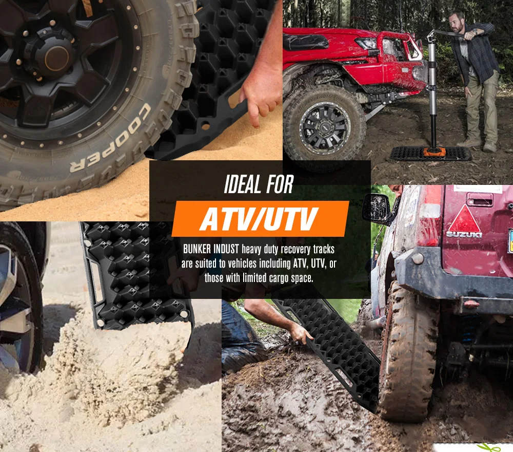 BUNKER INDUST Nylon Rubber Recovery Tracks - Heavy Duty