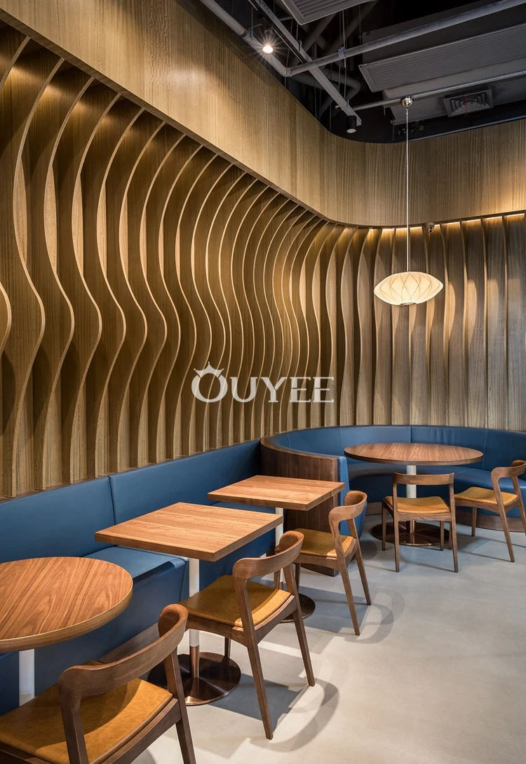 Cafe Dekoration - Stylish Modern Cafe Table & Chair Setup