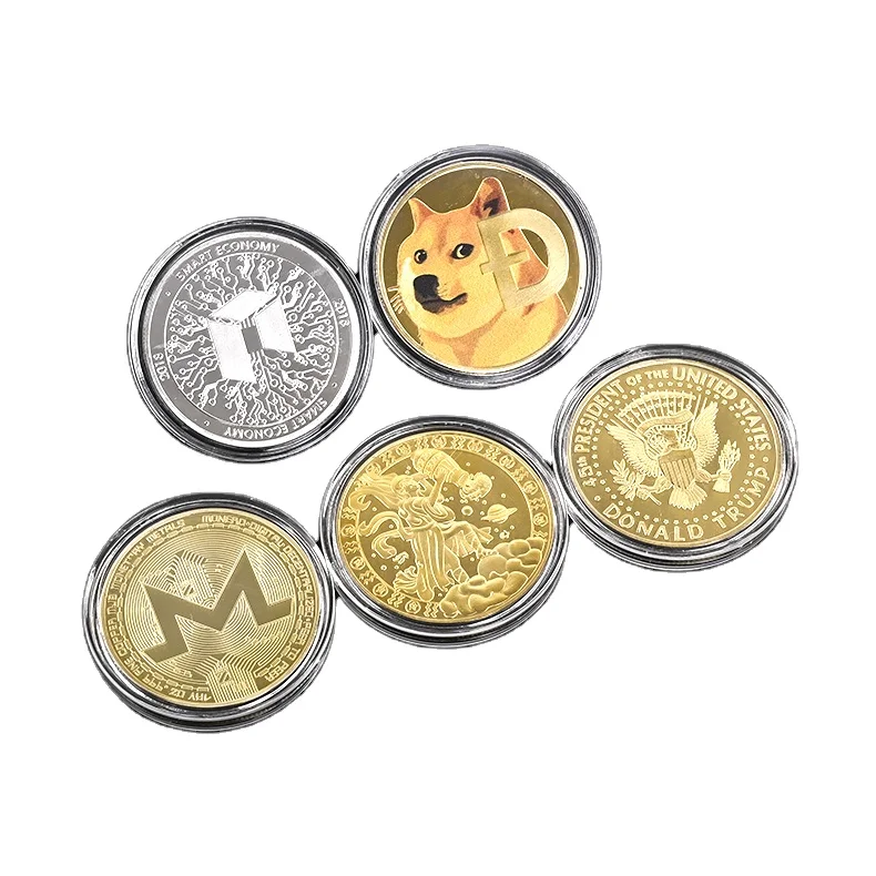 Custom Gold Silver Plated Funny Cute Dog Commemorative Coins Dog ...