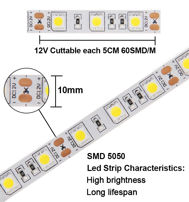 Alibaba.com: DC 5V 12V 24V SMD COB 2835 5050 IP65 IP67 Waterproof LED ...