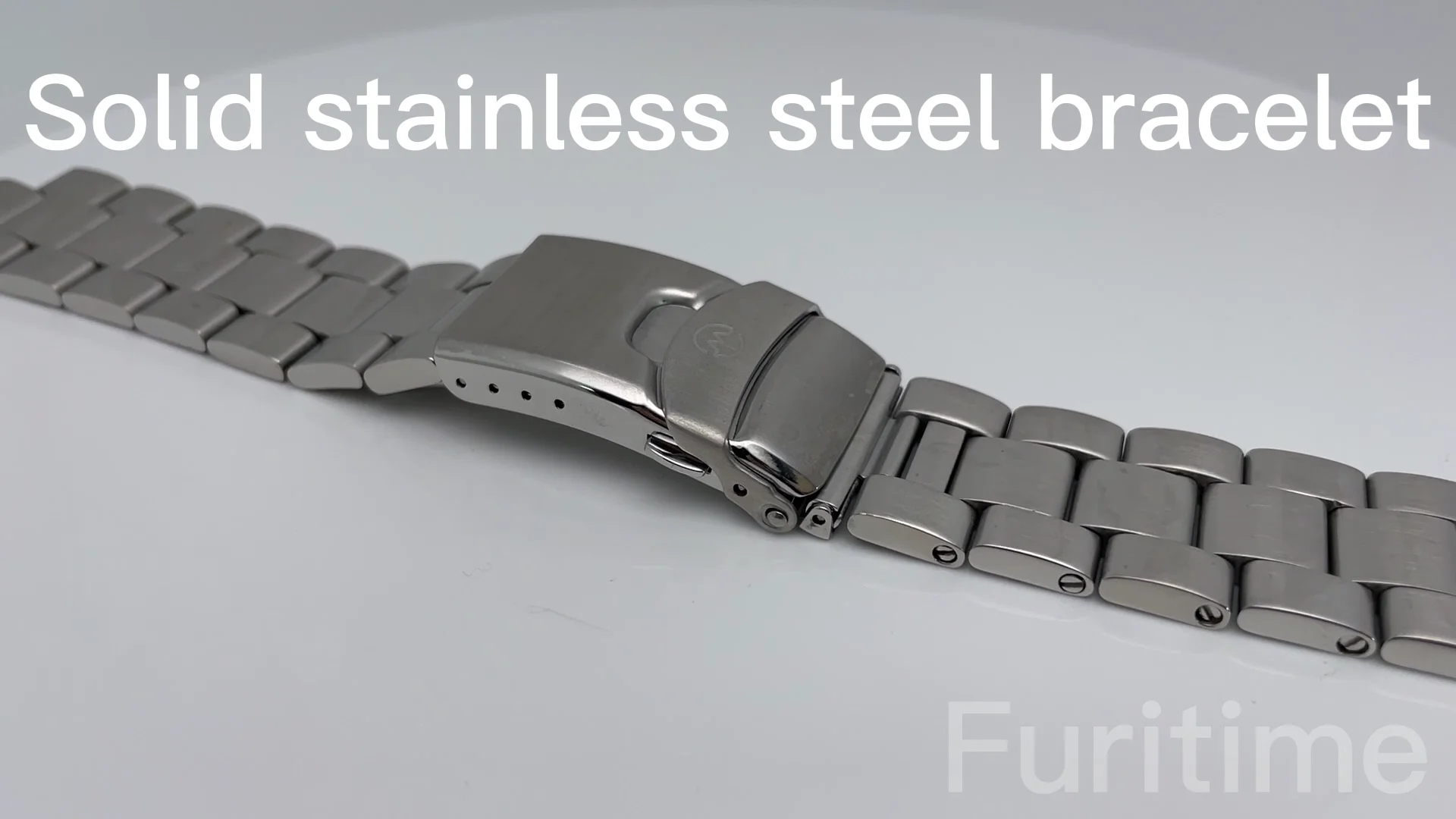 20mm 22mm Stainless Steel Watch Strap Classic Beads Of Rice Bracelet ...